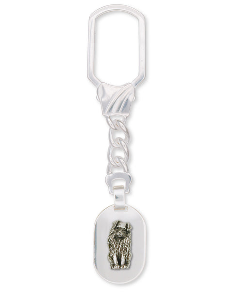 Australian Shepherd Dog Key Ring Sterling Silver | Esquivel and Fees ...